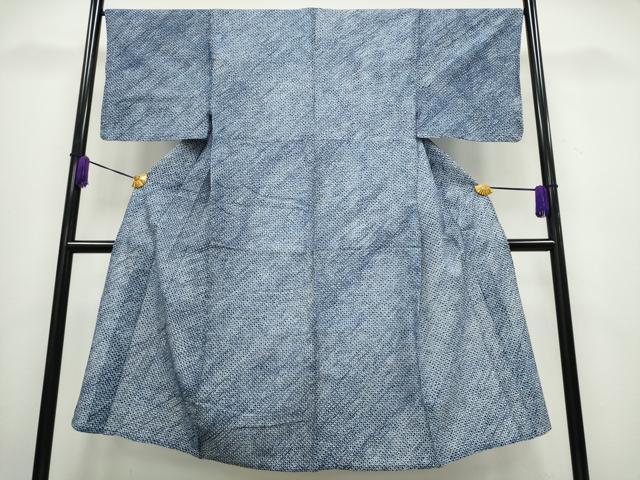 平和屋着物∴夏物　男性　浴衣　有松鳴海絞り　三浦絞り　綿　逸品　CABA0429ng