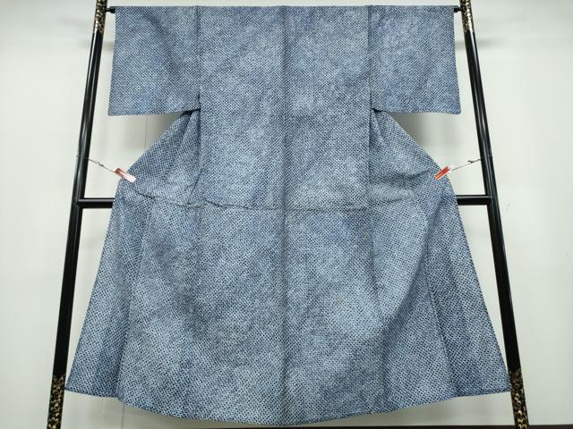 平和屋着物∴夏物　男性　浴衣　有松鳴海絞り　三浦絞り　綿　逸品　CABA0504ng