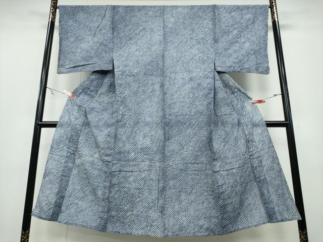 平和屋着物∴夏物　男性　浴衣　有松鳴海絞り　三浦絞り　綿　逸品　CABA0513ng