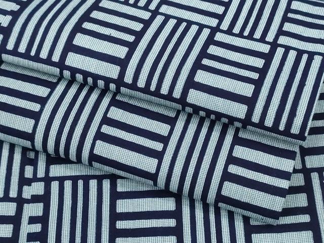 平和屋着物∴夏物　男性　浴衣　網代文様　綿　逸品　未使用　CABA0715ng