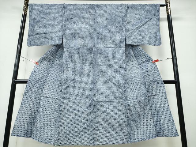 平和屋着物∴夏物　男性　浴衣　有松鳴海絞り　三浦絞り　綿　逸品　CABA0793ng