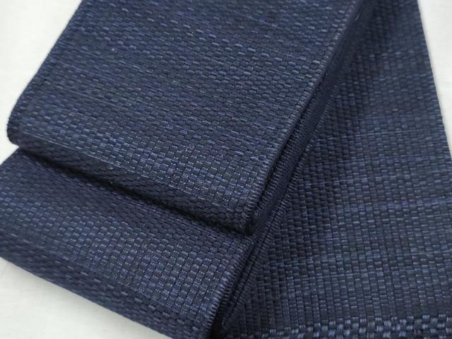 平和屋着物●男性　本場筑前博多織　角帯　霞文　遠藤織物謹製　証紙付き　正絹　逸品　未使用　CABA1008hy