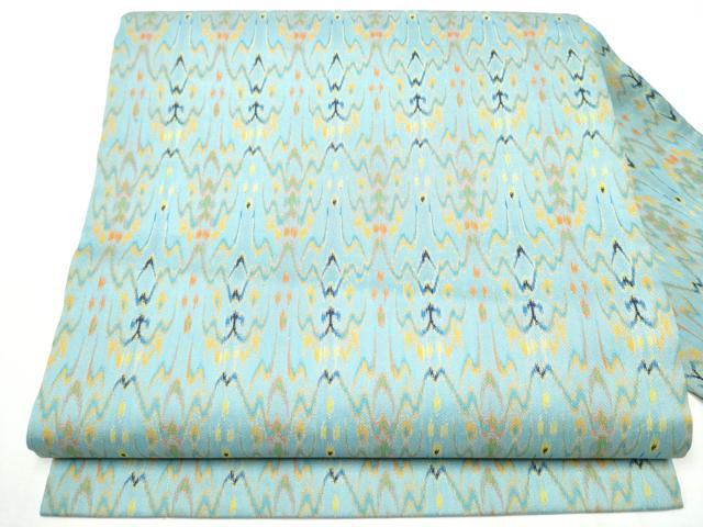 平和屋着物●龍村美術織物  全通柄　九寸名古屋帯　獅噛太子　正絹　逸品　CABA1066hy