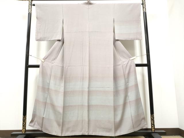 平和屋着物●訪問着　江戸小紋　行儀　横段文　正絹　逸品　CABA1182hy