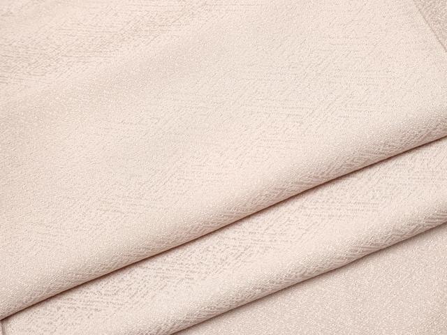 平和屋着物●上質な色無地　紗綾型地紋　灰桜色　正絹　逸品　CABA1198hy