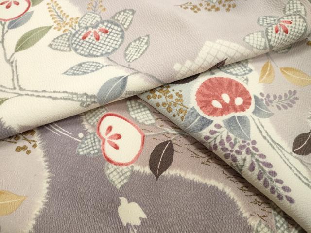 平和屋着物●上質な小紋　橘飛鳥文　金彩　正絹　逸品　CABA1208gh