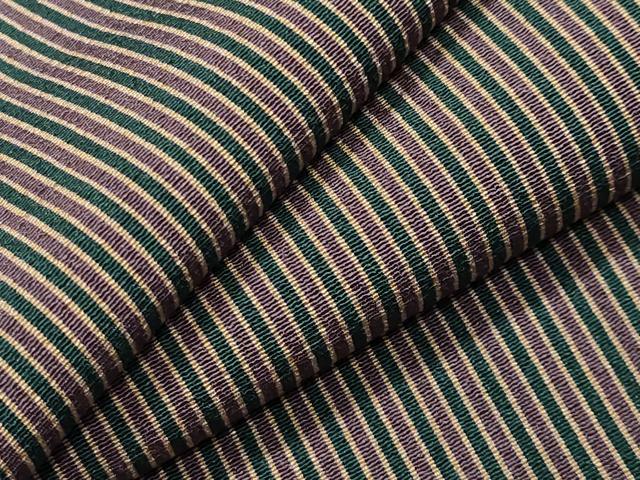 平和屋着物●上質な小紋　縞　正絹　逸品　CABA1229gh