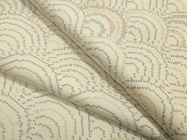 平和屋着物●本場大島紬　白大島　青海波　正絹　逸品　CABA1303gh