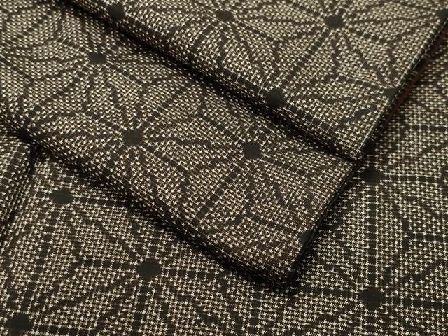 平和屋着物●本場大島紬　7マルキ　麻の葉文様　正絹　逸品　CABA1316gh