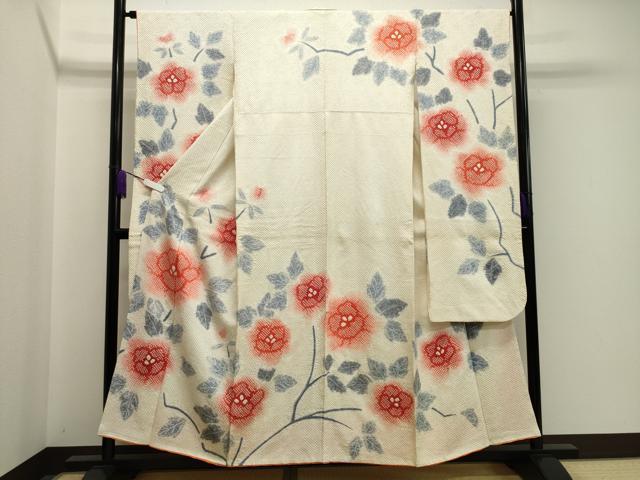 平和屋着物●豪華振袖　総絞り　枝花文　正絹　逸品　CABA1320gh