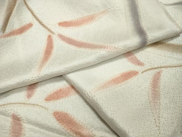 平和屋着物●上質な小紋　絞り　笹竹文　正絹　逸品　CABA1374gh