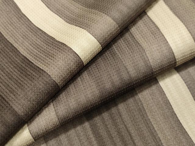 平和屋着物●上質な小紋　縞　まるやま扱い　正絹　逸品　CABA1377gh