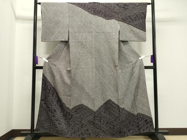 平和屋着物●訪問着　総絞り　吉祥花唐草文　正絹　逸品　CABA1390gh