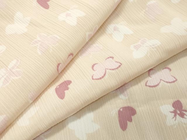 平和屋着物●長襦袢　無双仕立て　舞蝶文　やまと誂製　洗える着物　未使用　CABA1426gh