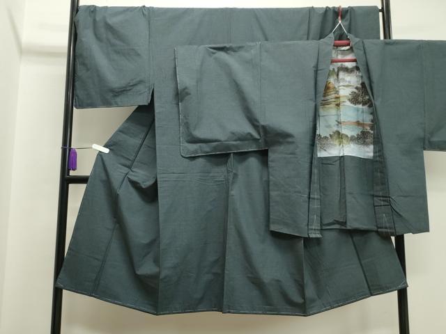 平和屋着物●男性　本場大島紬　アンサンブル　絣文様　正絹　逸品　未使用　CABA1447gh