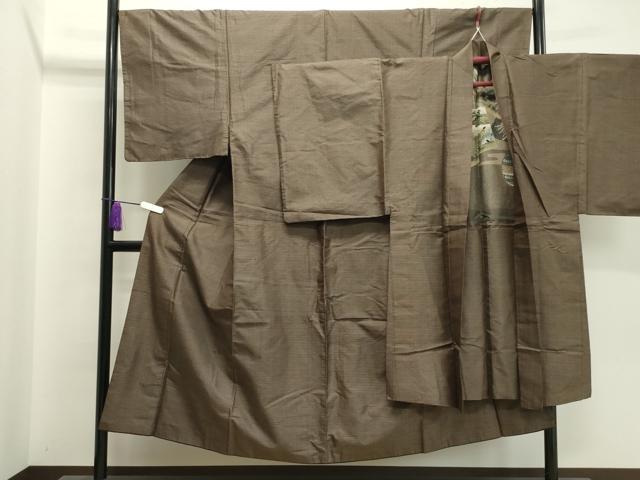 平和屋着物●男性　本場大島紬　アンサンブル　80亀甲　総詰め　正絹　逸品　CABA1448gh