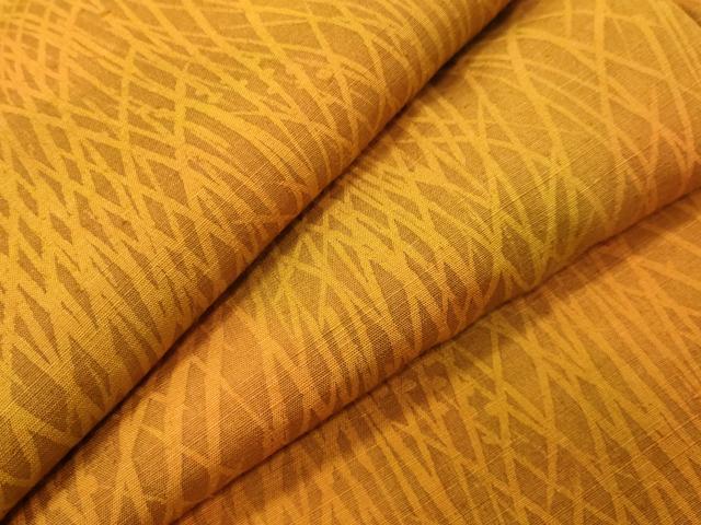 平和屋着物●上質な小紋　紬地　草木文　正絹　逸品　CABA1593gh