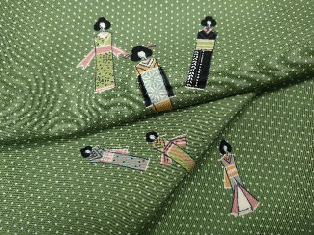 平和屋着物●上質な小紋　こけし　正絹　逸品　CABA1657ut