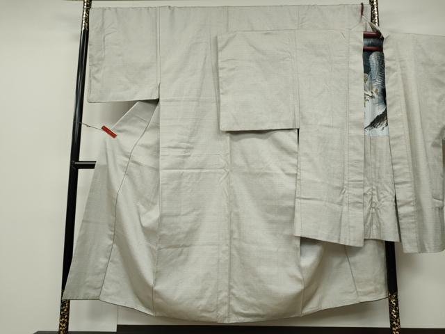 平和屋着物●男性　紬　アンサンブル　120亀甲　正絹　逸品　CABA1664ut