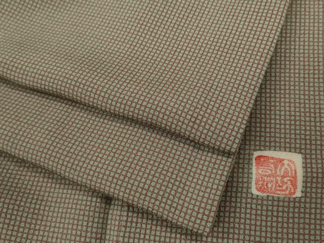 平和屋着物●江戸小紋　作家物　角通し　正絹　逸品　CABA1717ut