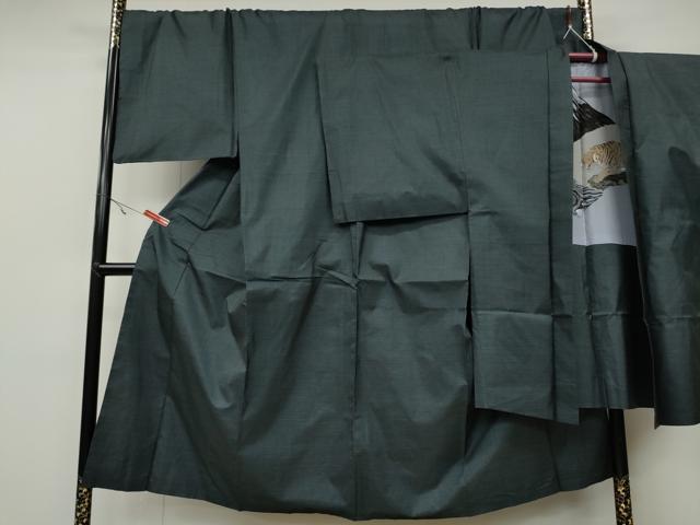 平和屋着物●男性　本場大島紬　アンサンブル　100亀甲　総詰め　キングサイズ　正絹　逸品　CABA1736ut