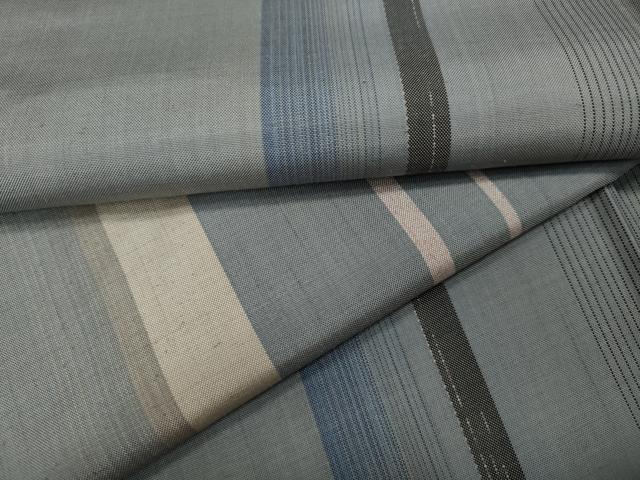 平和屋着物●上質な紬　縞　正絹　逸品　CABA1789ut