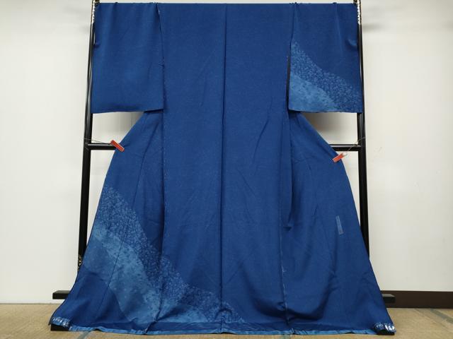 平和屋着物●訪問着　作家物　道長立波枝垂れ花文　仮絵羽　正絹　逸品　未使用　CABA1847ut