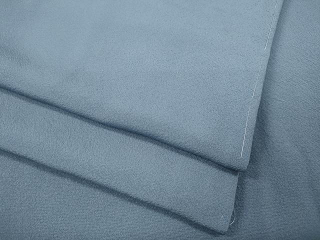 平和屋着物●上質な色無地　青藤色　正絹　逸品　未使用　CABA1864ut