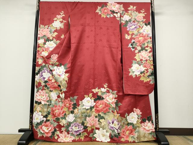 平和屋着物●豪華振袖　花蝶文　金彩　正絹　逸品　CABA1909ut