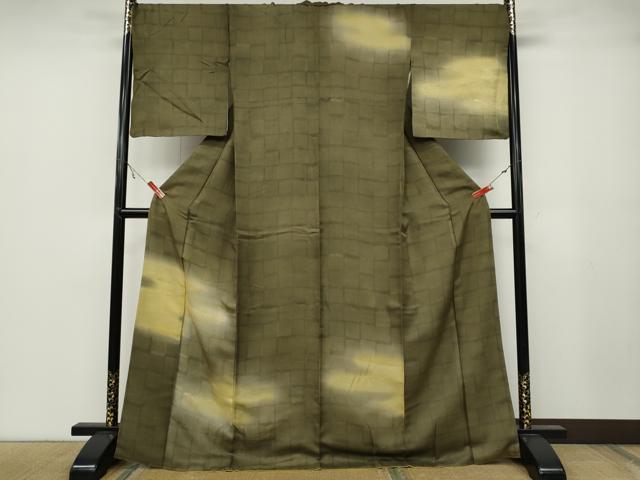 平和屋着物●訪問着　立波エ霞文　暈し染め　金銀彩　正絹　逸品　CABA1923ut