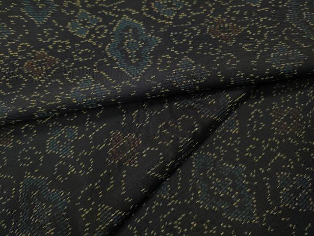 平和屋着物●本場大島紬　吉祥花文　正絹　逸品　CABA1951ut