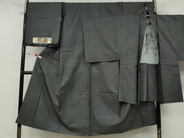 平和屋着物●男性　本場大島紬　アンサンブル　100亀甲　総詰め　武田英文作　証紙付き　正絹　逸品　CABA1958ut