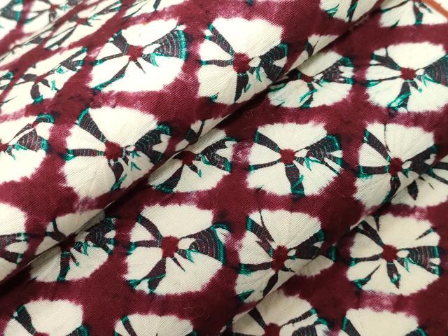 平和屋着物●半幅帯　紬地　蜘蛛絞り　正絹　逸品　未使用　CABA2355dy