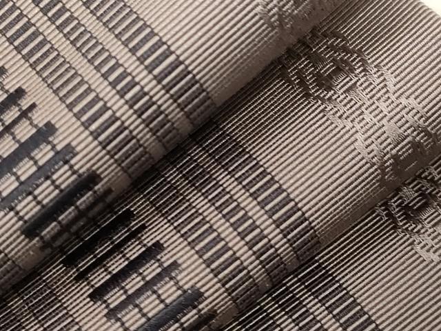 平和屋着物●男性　本場筑前博多織　角帯　献上　正絹　逸品　未使用　CABA2356dy