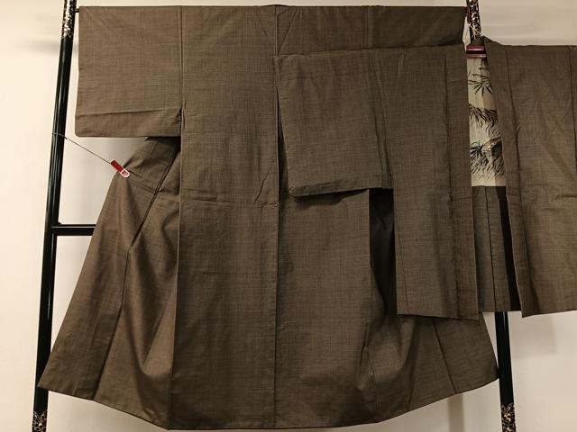 平和屋着物●男性　本場大島紬　アンサンブル　120亀甲　総詰め　正絹　逸品　CABA4660vp