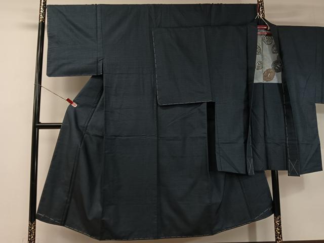 平和屋着物●男性　本場大島紬　アンサンブル　100亀甲　総詰め　正絹　逸品　未使用　CABA4670vp