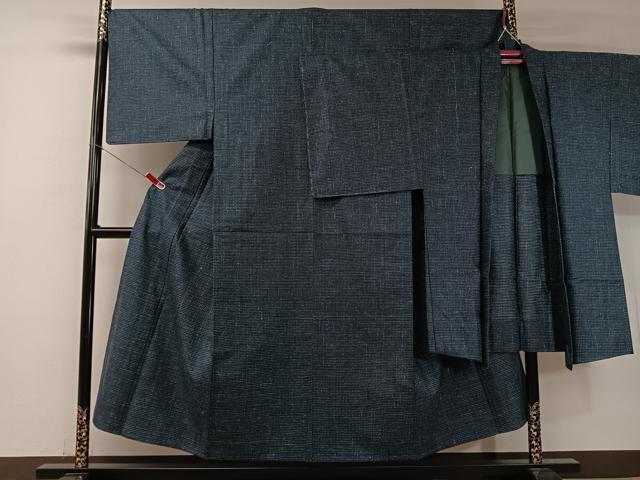 平和屋着物▽男性　紬　単衣　アンサンブル　正絹　逸品　未使用　CABA4673vp