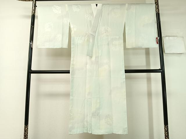 平和屋着物●長襦袢　単衣　花丸地紋　暈し染め　正絹　逸品　CABA4683vp