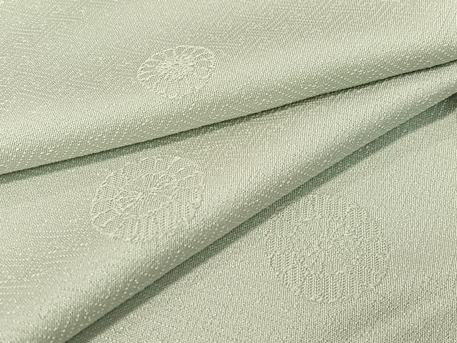 平和屋着物●上質な色無地　菊地紋　薄雲鼠色　ますいわ屋扱い　正絹　逸品　CABA4719vp