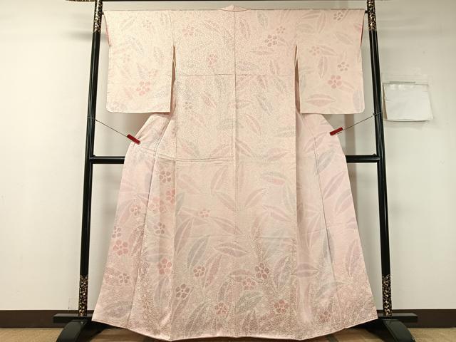 平和屋着物●訪問着　絞り　草花文　正絹　逸品　未使用　CABA4743vp