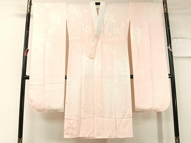 平和屋着物●振袖用長襦袢　無双仕立て　舞桜地紋　暈し染め　正絹　逸品　CABA4783vp