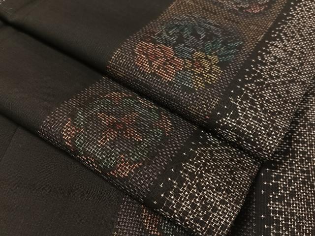 平和屋着物●本場大島紬　9マルキ　花間道　やまと誂製　正絹　逸品　CABA4788vp