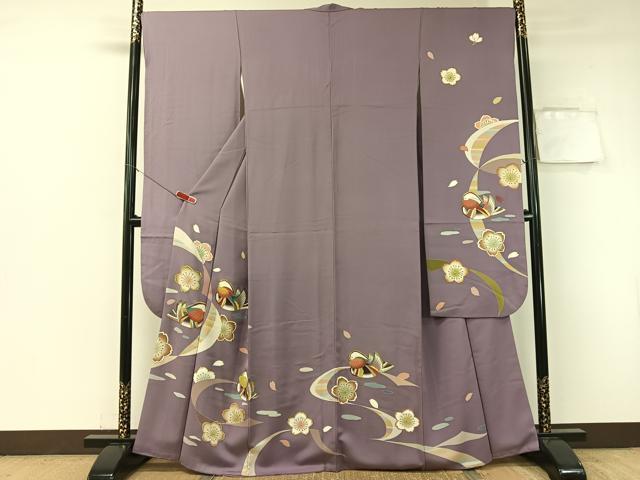 平和屋着物●豪華振袖　鴛鴦舞桜　金彩　正絹　逸品　CABA4792vp