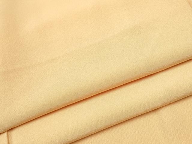 平和屋着物●上質な色無地　萱草色　正絹　逸品　CABA4810hy