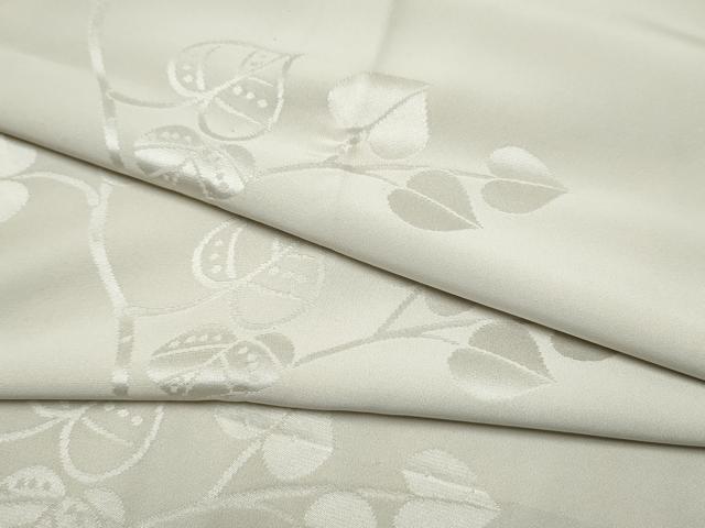 平和屋着物●長襦袢　無双仕立て　枝葉地紋　霞色　ビーズ　半衿刺繍　正絹　逸品　未使用　CABA4818hy