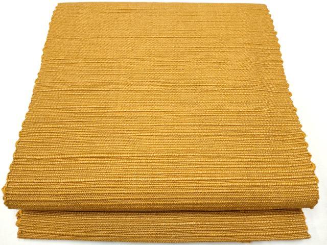 平和屋着物●信州紬　八寸名古屋帯　狐色　正絹　逸品　CABA4892hy