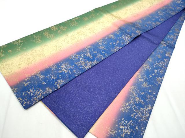平和屋着物●両面　全通柄袋帯　霞文　金彩　正絹　逸品　未使用　CABA4944hy