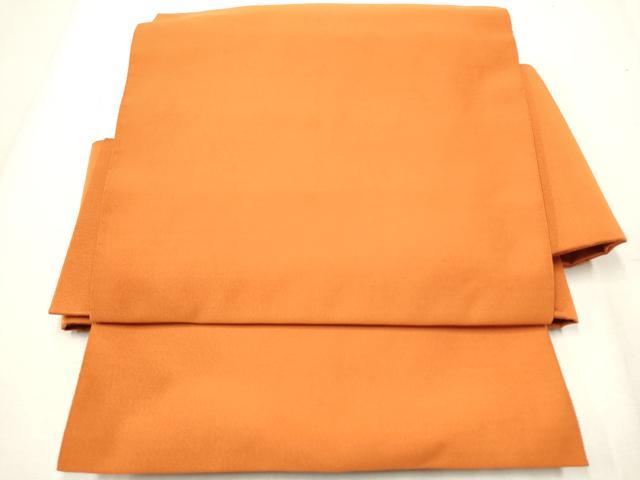 平和屋着物●爪掻き本綴れ　ワンタッチつけ帯　朱色　正絹　逸品　CABA4981hy