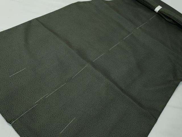 平和屋着物●男性　馬乗り袴　幾何学文様　正絹　逸品　未使用　CABA6034vf