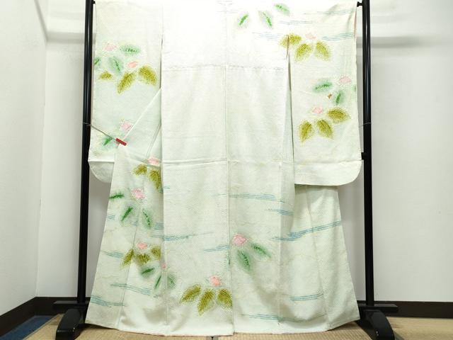 平和屋着物●豪華振袖　総絞り　雲取り笹文　正絹　逸品　CABA6037vf